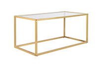Frame Coffee Table - Gold | Miami Coffee Tables | Lavish Event Rentals