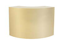 Curved Gold Mirror Bar | Miami Bars | Lavish Event Rentals