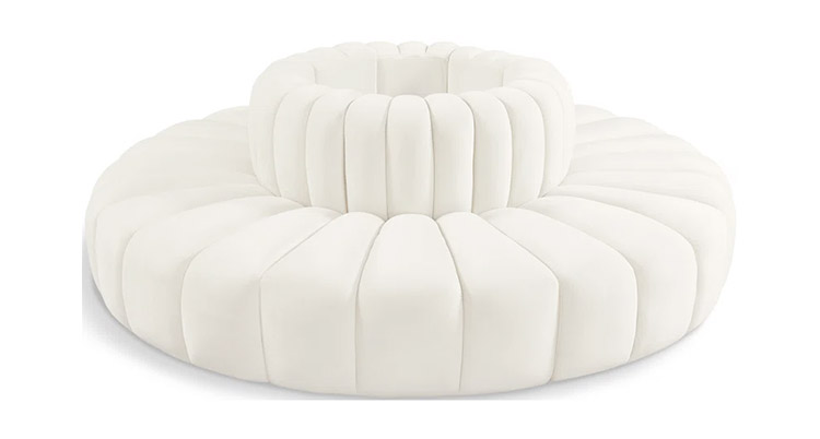 Radius Ottoman | Miami Cubes & Ottomans | Lavish Event Rentals